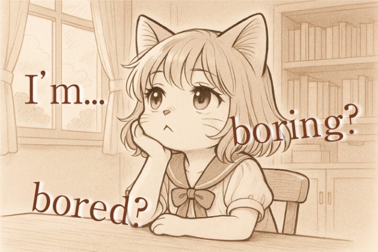 【Boring vs Bored】「退屈」ってboringじゃなかったんでしたっけ？！ | Mia's ゆるっと English